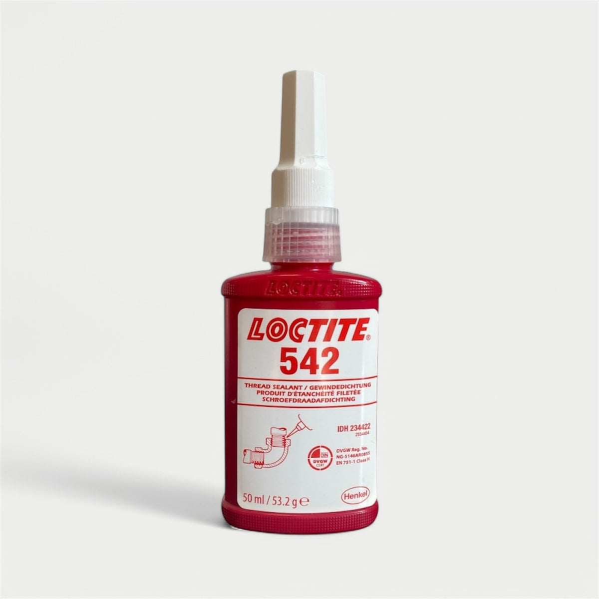 Loctite 542 - 50ml, Sellador de roscas de alta resistencia – ADHESIVE MARKET ES